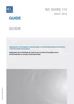 PDF Download IEC GUIDE 115:2021 [EN + FR]: Application of Uncertainty ...